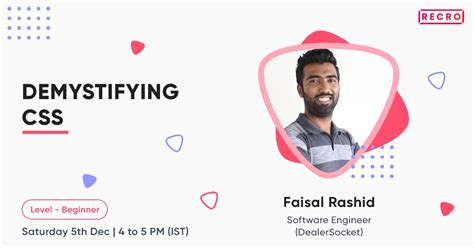 Faisal Rashid On Linkedin A Technical Webinar On Demystifying Css