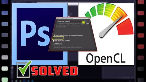 opencl gpu error photoshop how to solve tecwala youtube
