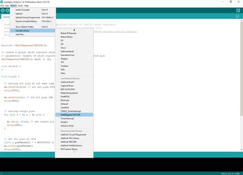 Controlling Shift Registers Easily With Arduino Phipps Electronics