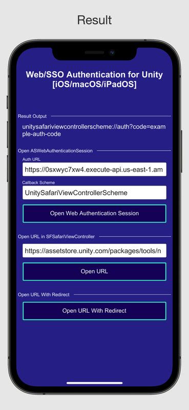 Websso Authentication For Unity Iosmacosipados