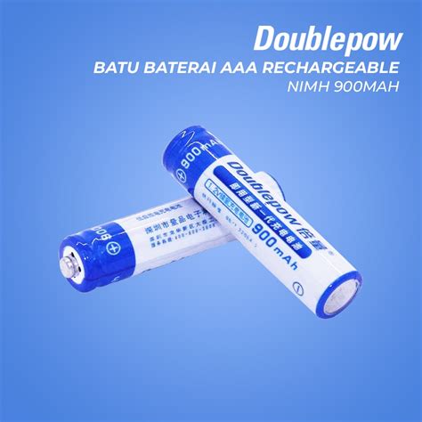 Jual DOUBLEPOW Batu Baterai AAA Rechargeable NiMH MAh PCS Baterai Charger Batu Batre Cas