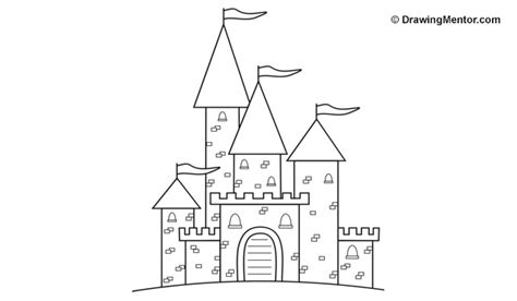 Castle Drawing Realistic Drawing Skill