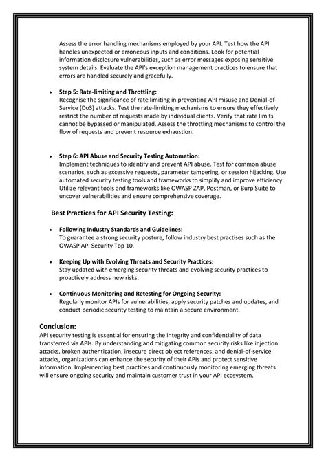 Understanding And Mitigating Common Security Risks In Api Testingpdf