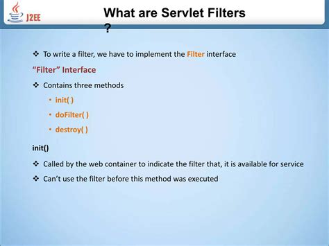 Servlet Filters PPTX Web Development Internet