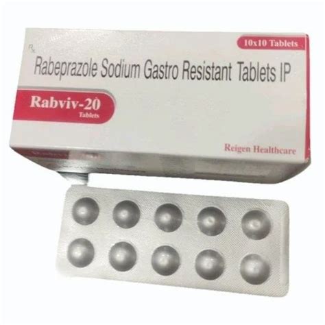 Rabeprazole Sodium Gastro Resistant Tablets Ip 20 Mg At Rs 80box In