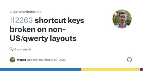Shortcut Keys Broken On Non Usqwerty Layouts · Issue 2263 · Arduino