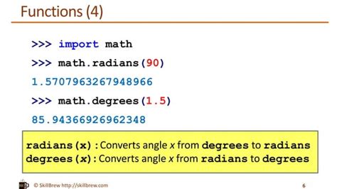 Python Programming Essentials M24 Math Module Pptx Physics Science