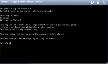 OpenVZ Console Proxmox VE