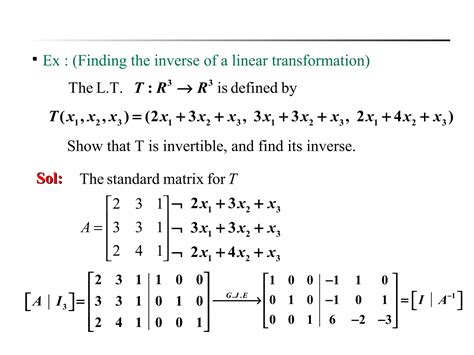 linear transfermation pptx