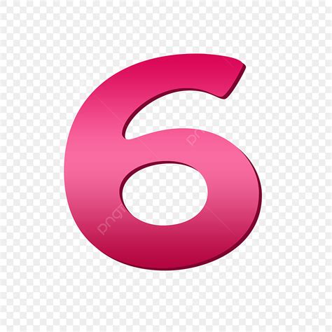 Number 6 PNG Image Text Effect PSD For Free Download Pngtree