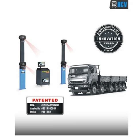 Mild Steel Manatec Jumbo 3d Super Multi Axle Wheel Alignment 250w At