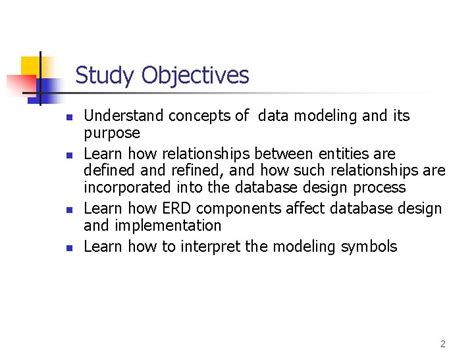 Data Modeling For Database Design 1 Yong Choi