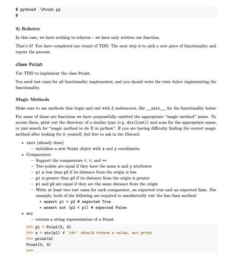 Solved Use Test Driven Development Tdd To Implement A