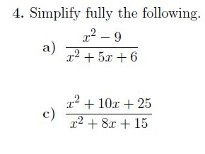 Expanding Factorising And Simplifying Algebraic Expressions Worksheet With Solutions