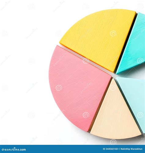 a pie chart is shown with a blue and pink color scheme royalty free
