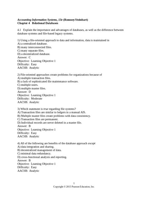 Chapter 4 Solution Manual Accounting Information Systems Pdf