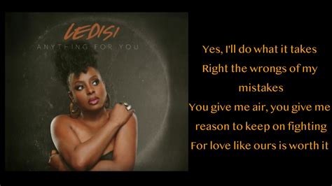 Ledisi Anything For You Lyrics Youtube