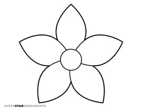 Flower Cut Out Template