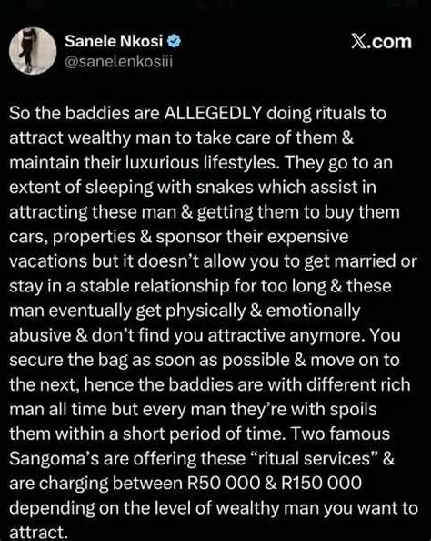 Girls If You Want To Bewitch A Man To Get Rich Here Is Your Ticket