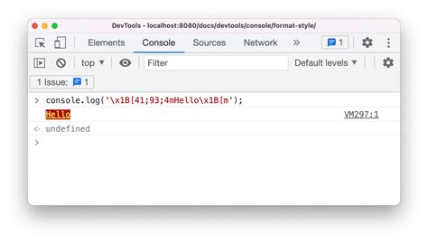 Format And Style Messages In The Console Chrome Devtools Chrome For Developers