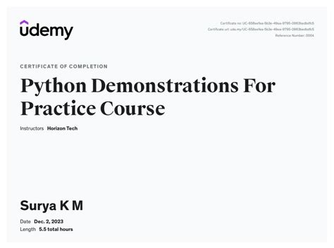 Finished Python Course On Udemy Surya K M Posted On The Topic Linkedin
