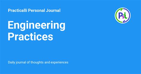 Engineering Practices Practicalli Personal Journal