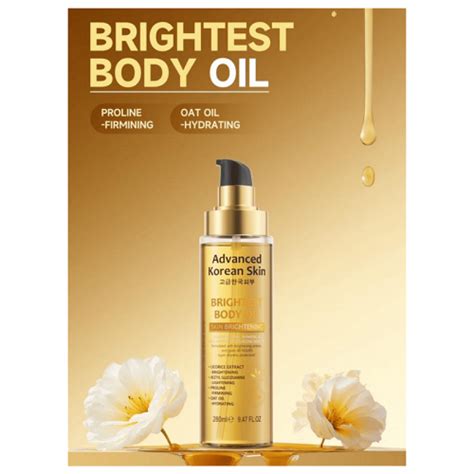 Advanced Korean Skin Body Oil 280ml Makeda Beauty Hub