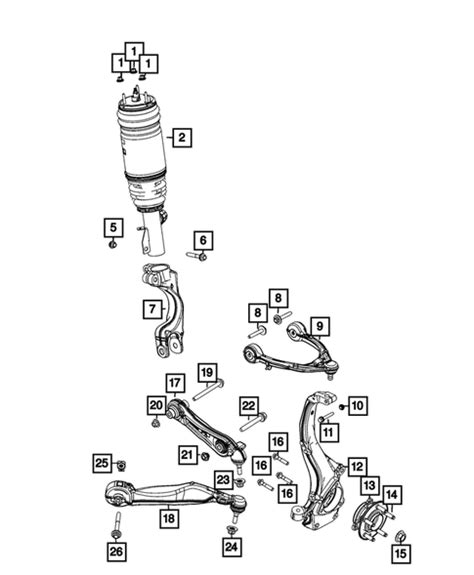 Front Suspension Strut And Cradle For 2024 Jeep Grand Cherokee Mopar