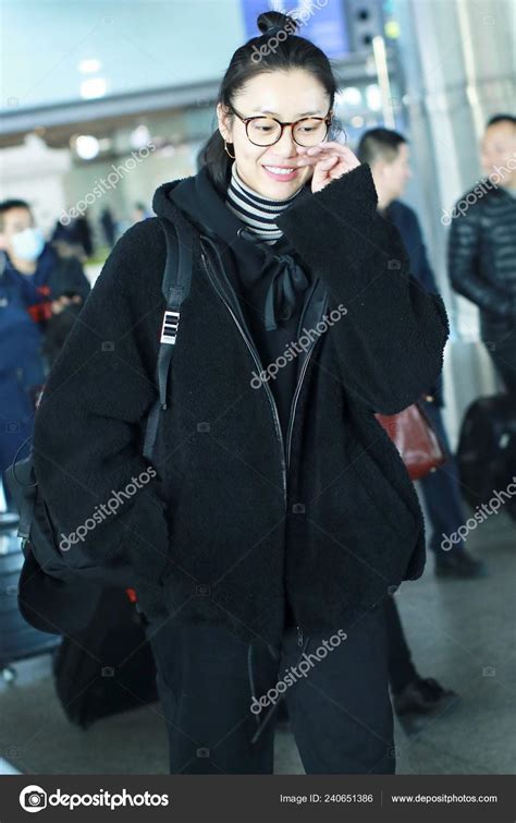 Chinese Model Liu Wen Arrives Beijing Capital International Airport Beijing — Stock Editorial