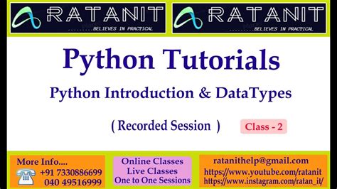 Python Tutorials Python Introduction And Data Types Mrratan