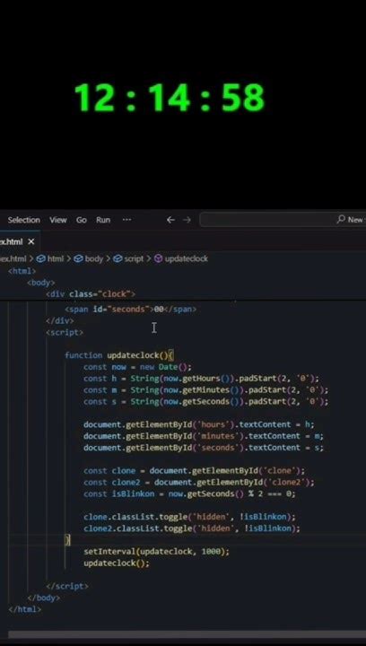 digital clock ⏰ html css youtube
