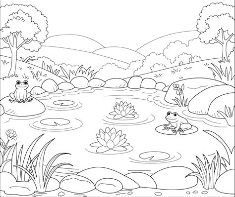 Pond Plant Coloring Pages