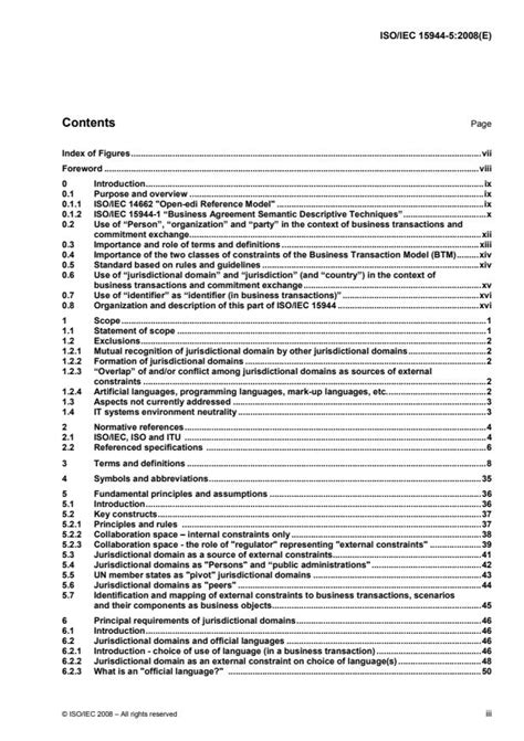 ISO IEC Information Technology Business Operational View Part Identification