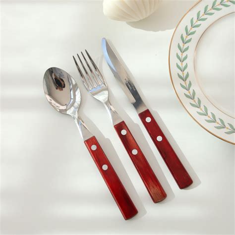 페이퍼가든 페이퍼가든 프리미엄 우드 커트러리 포크 나이프 스푼 커틀러리 북유럽 모던 나무 감성 위시버킷