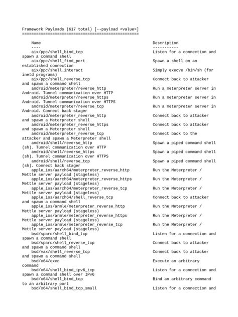 Payload Pdf Command Line Interface Networking