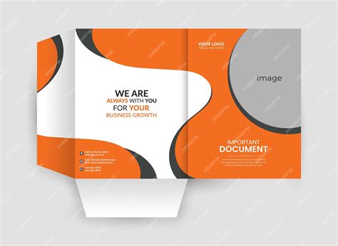 Premium Vector Presentation Folder Template Design And Modern Layout