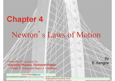 Chapter NewtonLaws Of Motion PowerPoint Lectures For University Physics Thirteenth