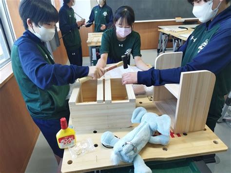 技術 ～木材加工 松本国際中学校 学校法人 理知の杜