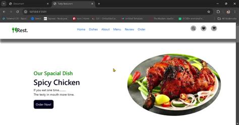 Asmat Bangash On Linkedin Resturent Site Using Html And Css