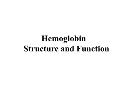 Hemoglobin Structure Synthesis Breakdown Pptx Blood Disorders Diseases And Conditions