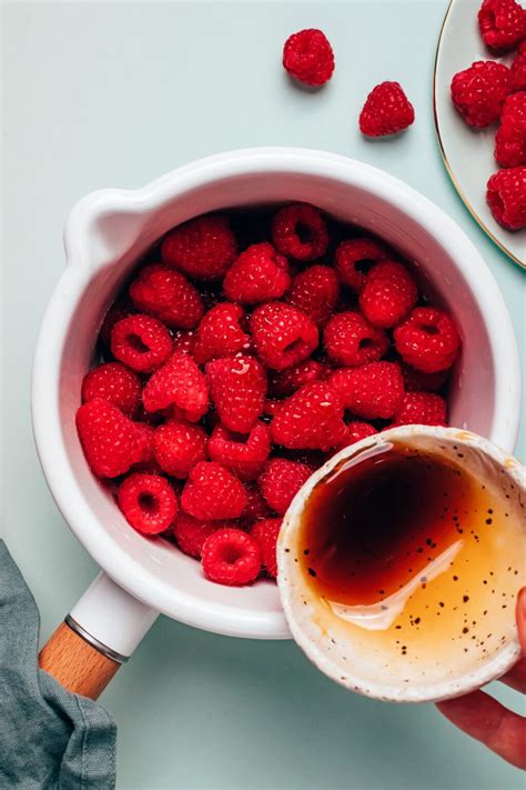 Easy Raspberry Compote Naturally Sweetened Minimalist Baker Recipes