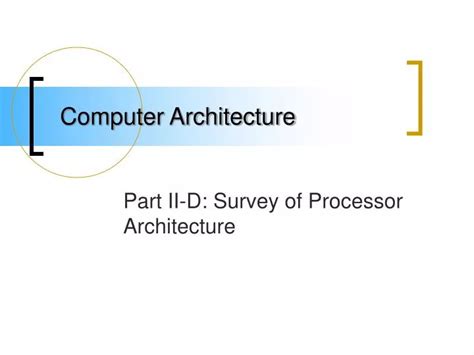 PPT Computer Architecture PowerPoint Presentation Free Download ID