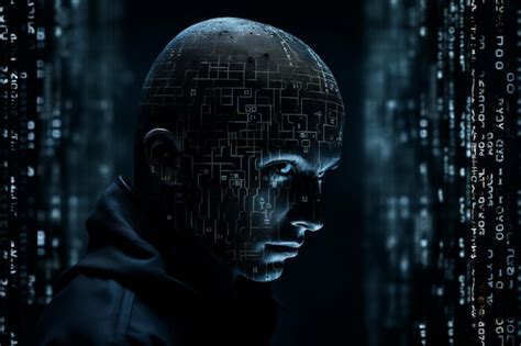 Premium AI Image An Image Of A Man In Front Of Binary Code
