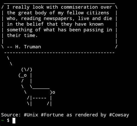 Quotes And Wisdom On Linkedin Unix Fortune Cowsay Quotes And Wisdom On Linkedin Unix Fortune Cowsay