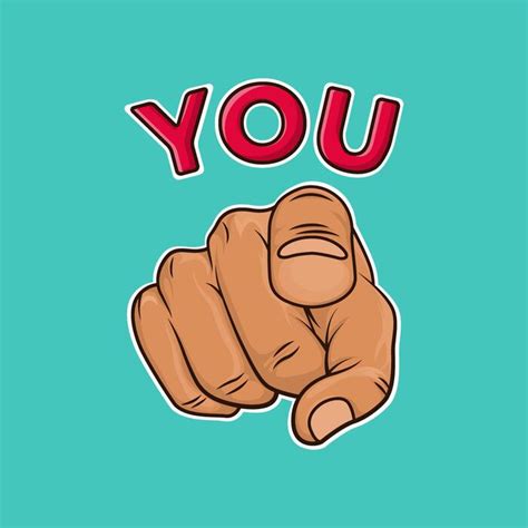 Finger Pointing At You Vector Art Icons And Graphics For Free Download