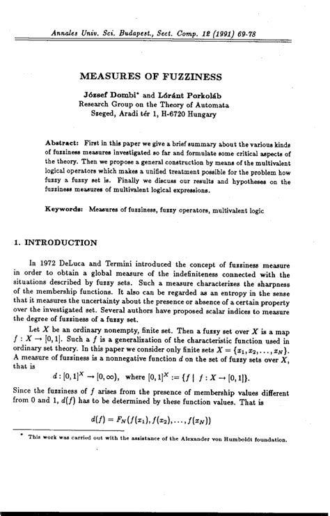 pdf measures of fuzziness