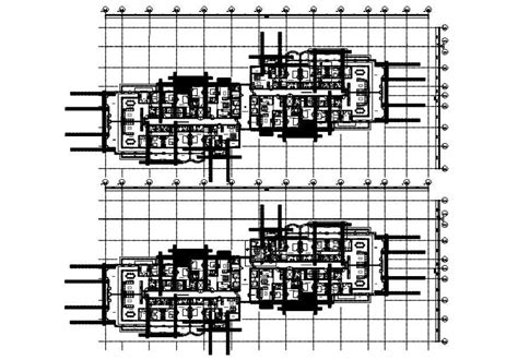 Floor Plan Of Multistory Building In Autocad 2d Drawing Dwg File Cad File Cadbull