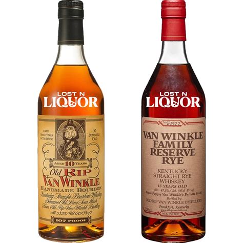 The Ultimate Pappy Van Winkle 10 Year And 13 Year Rye Bourbon Duo Lostnliquor