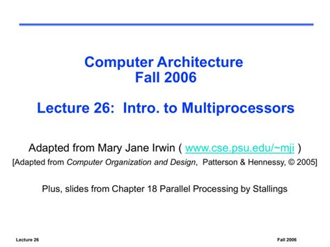 Multiprocessor Introduction Powerpoint