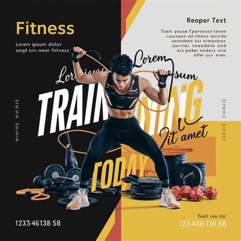 A Poster For A Fitness Exercise Exercise Exercise Premium Ai Generated Image